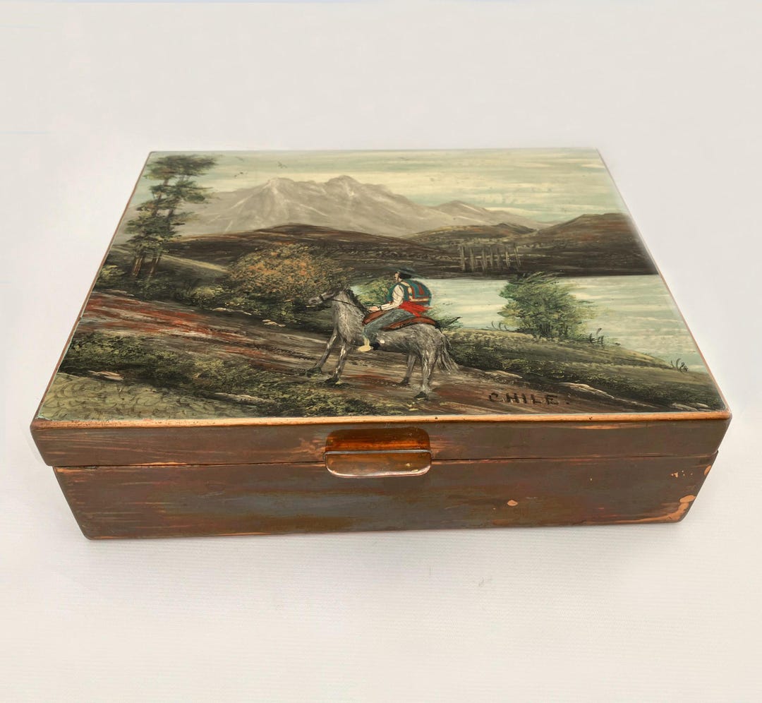 Metal Casket Copper Casket Chile Painted Casket With Insert Metal Box ...