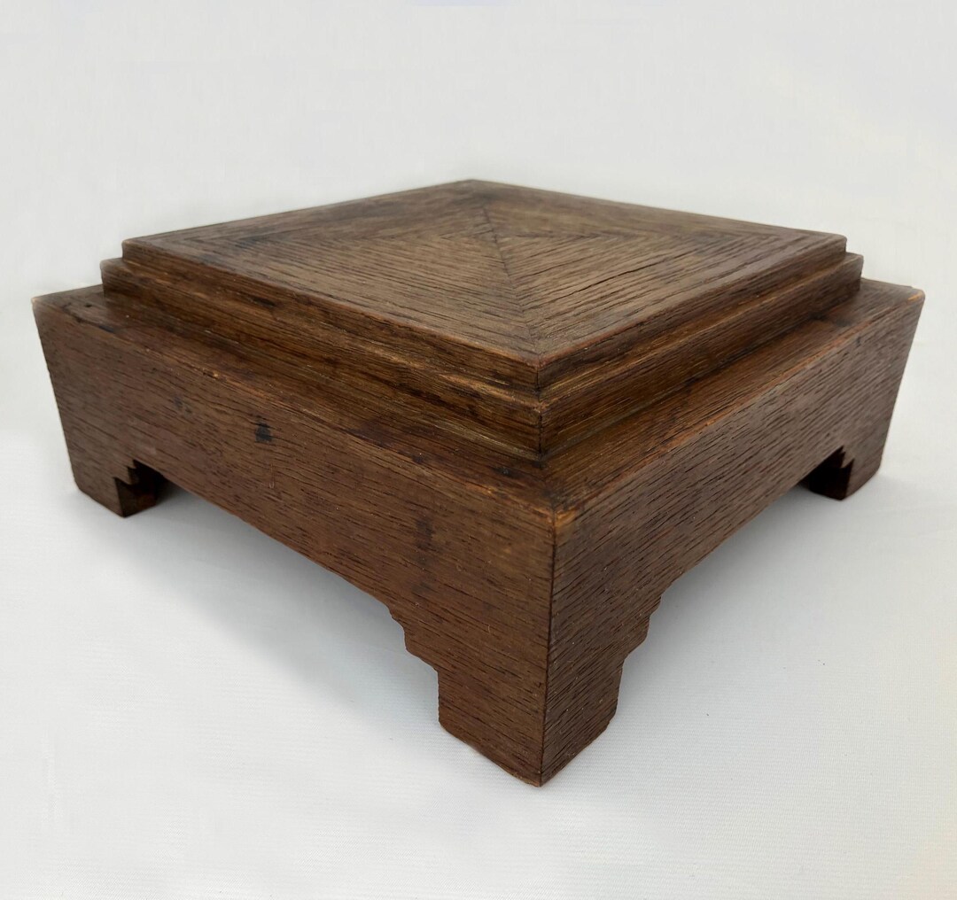 Square Wooden Base Base for Presentation Vintage Base - Etsy