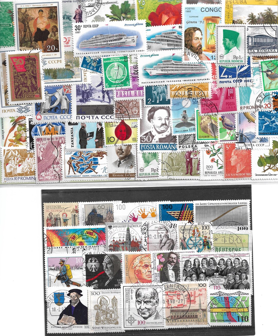 70 Stamps From Various Countries Special Stamps Stamp Collection ...