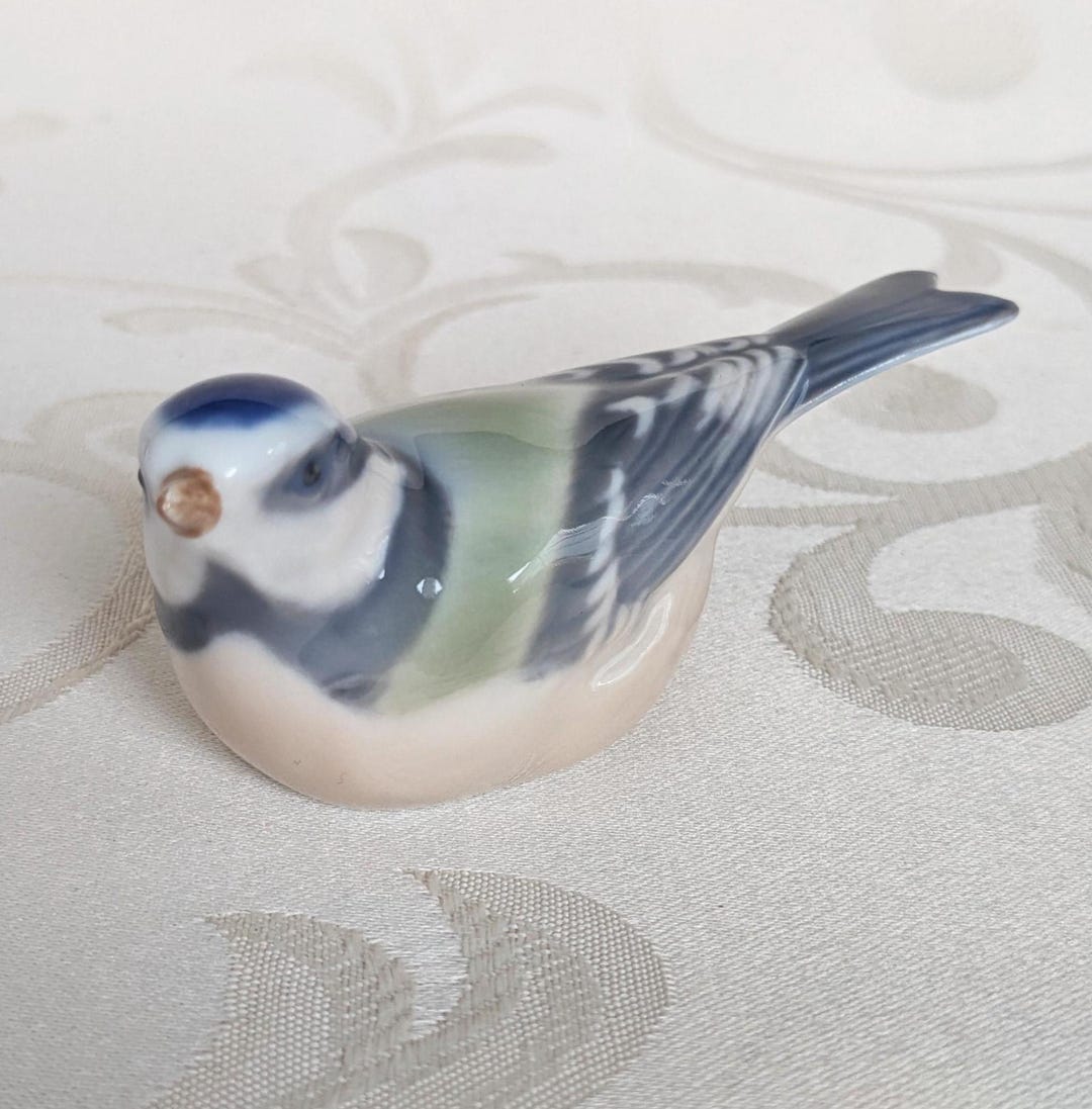 Porcelain Bird Porcelain Figurine Royal Copenhagen Denmark Bird Blue ...