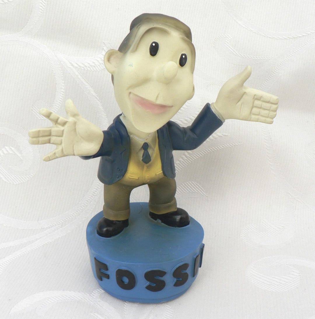 Bobblehead Man Promotional Item Fred Fossil Merchandise Fossil ...