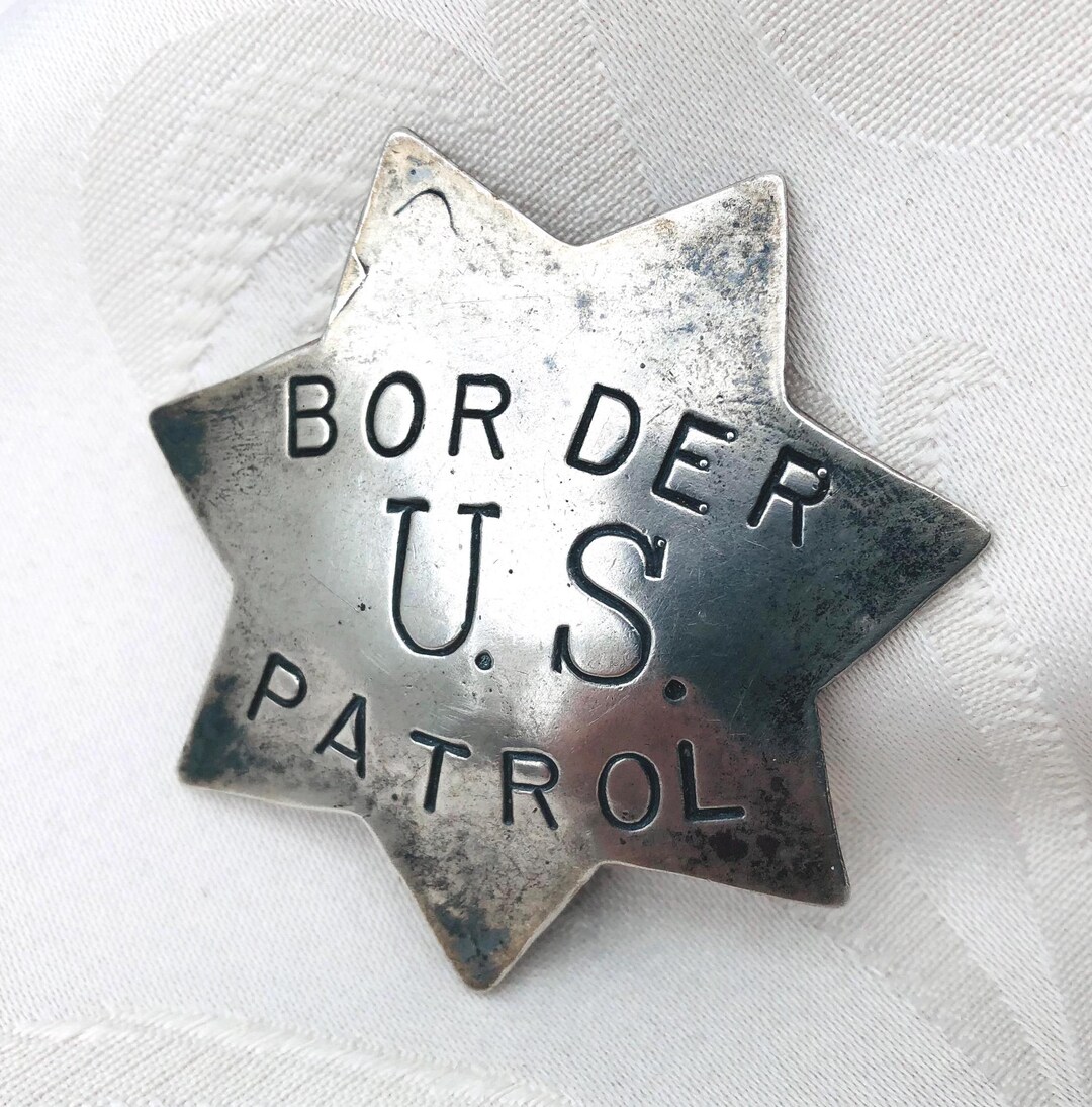 US Border Patrol Coin Silver Badge Star Security Badge Border Patrol ...