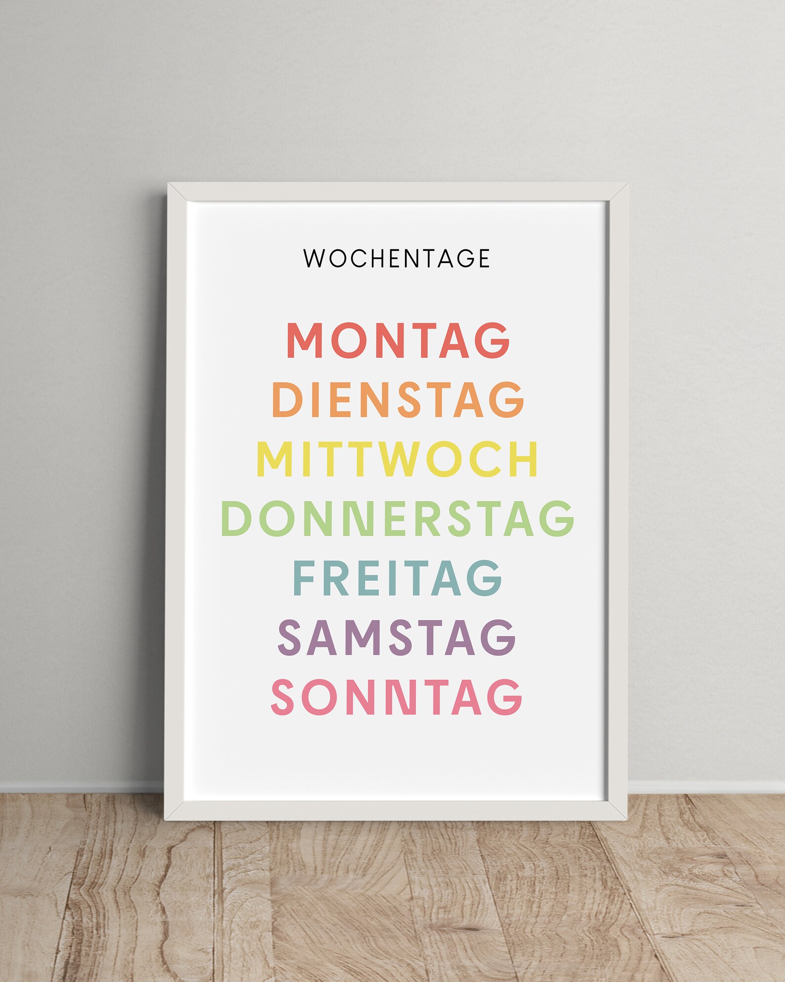 German Educational Prints, Lernposter Deutsch, Montessori Prints ...
