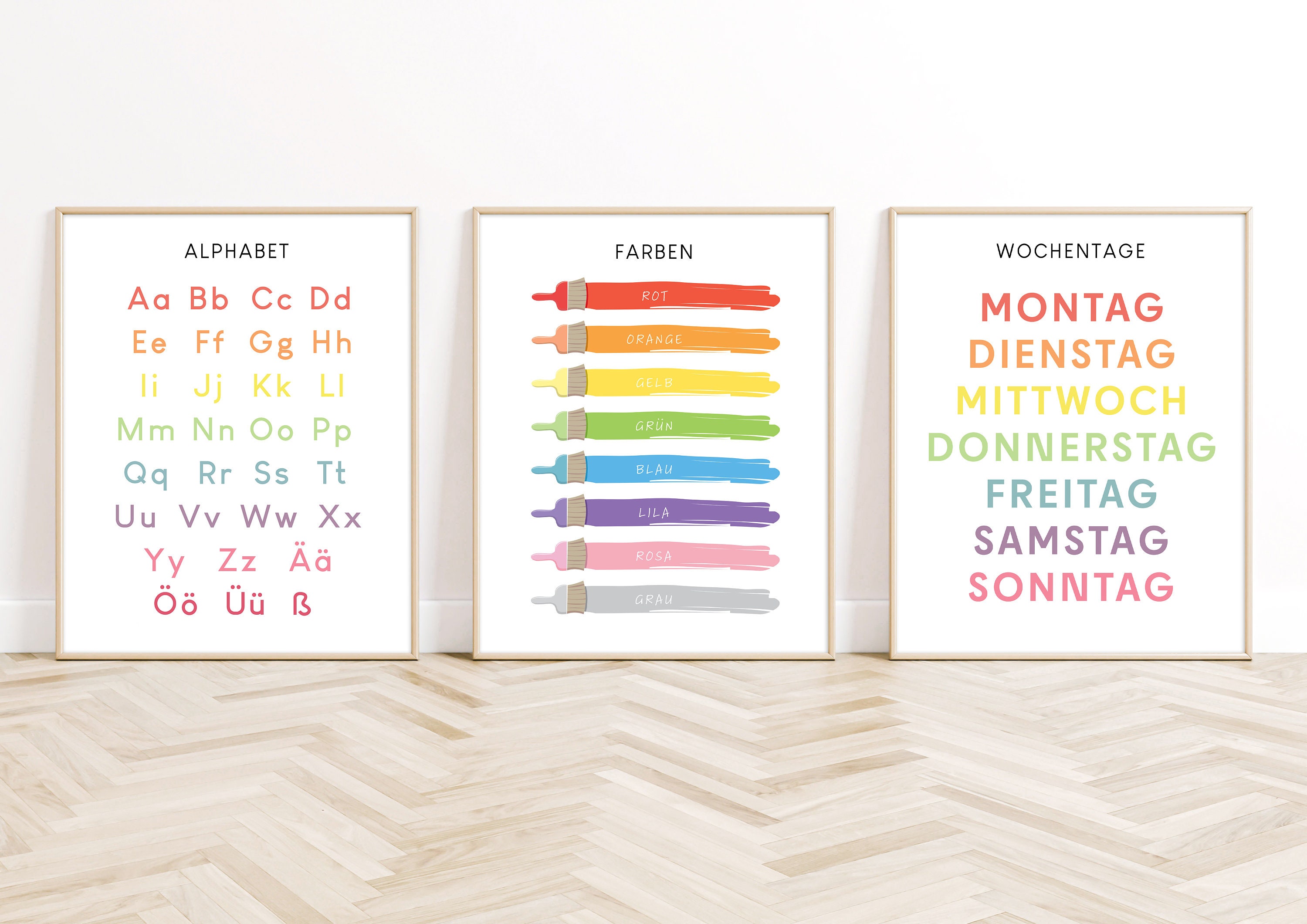Lernposter Deutsch, Lernposter Deutsch, Montessori Poster, Schulposter ...