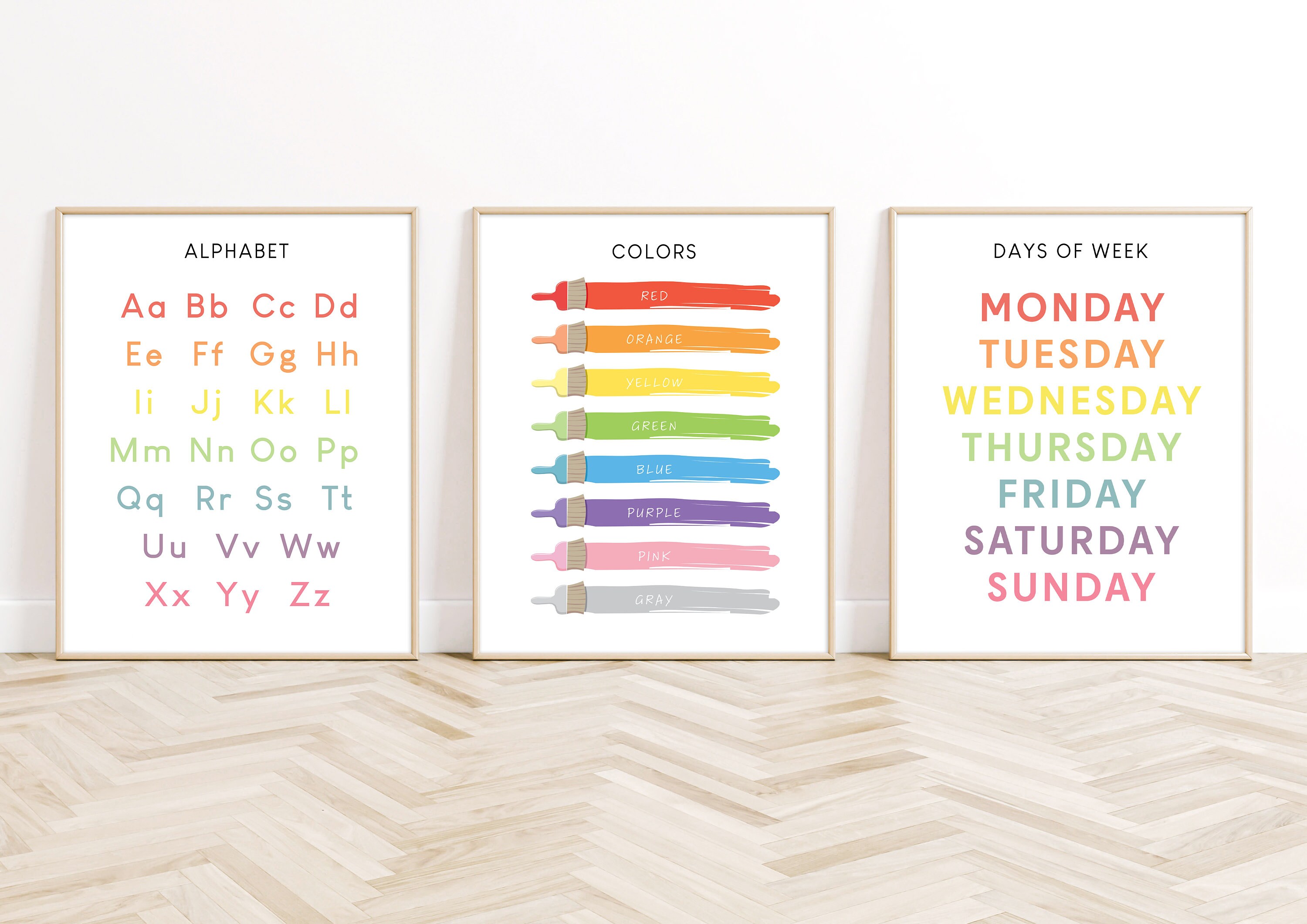 Educational Poster Bundle, Montessori Classroom, English Learning ...