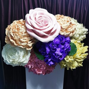 Extra Large Flowers of Different Types, Colors, Sizes. Wedding. Floral ...