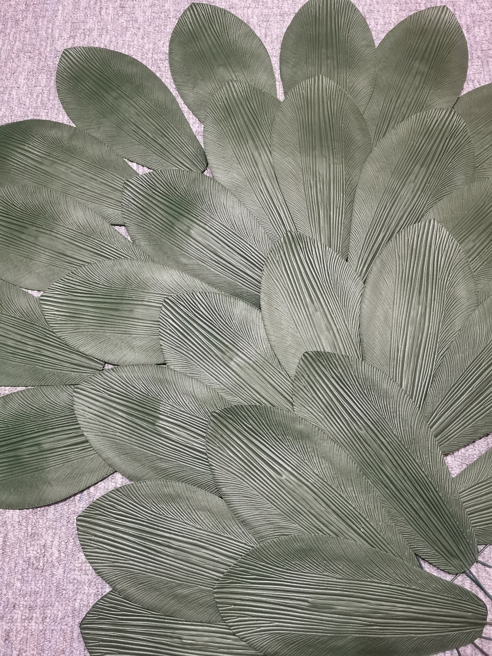 Big Green Leaves /huge Artificial Flowers and Leaves /green Decor /big ...