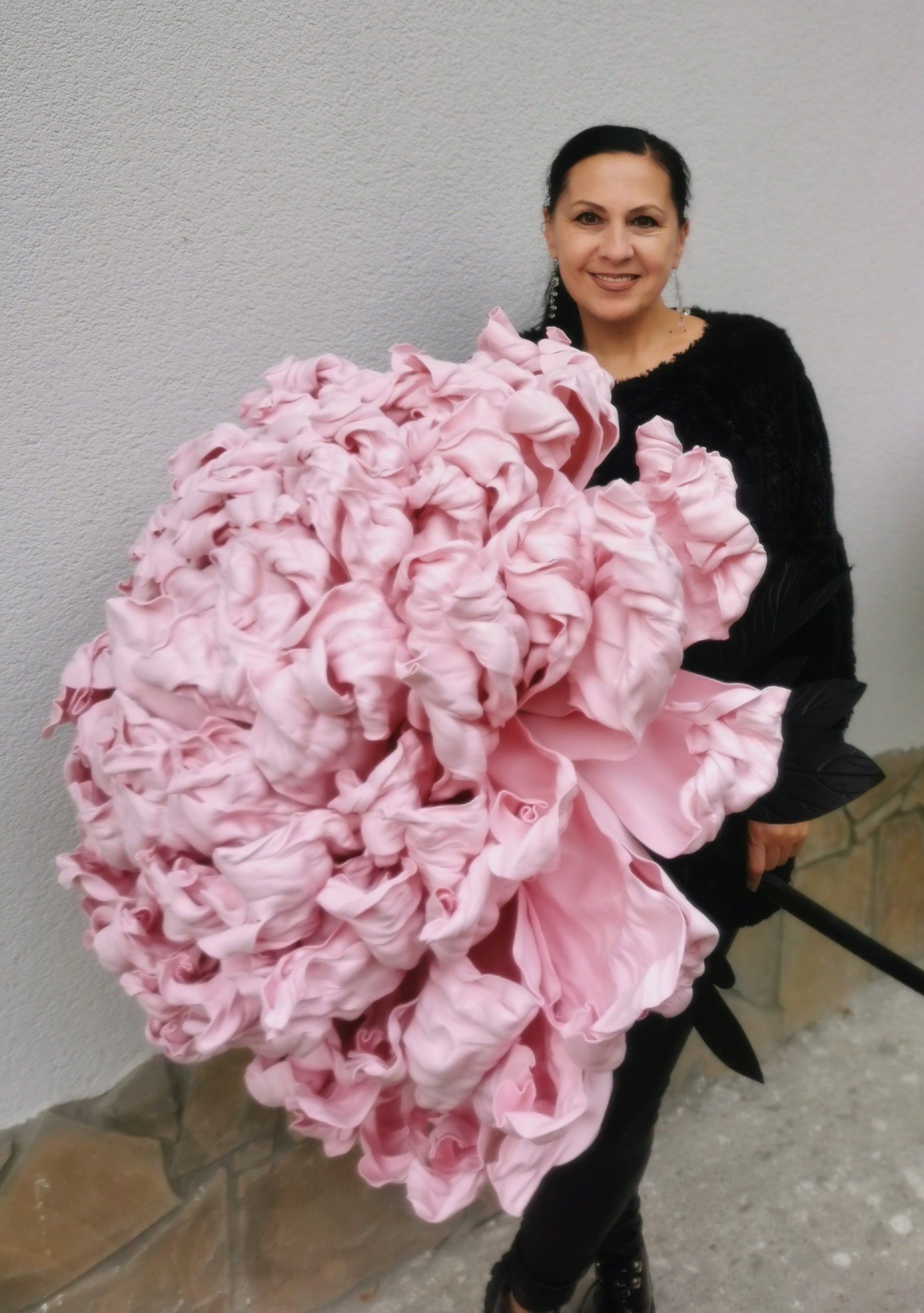 Giant Peony. 100 Cm Flower. Huge Peonies Decor. Shop Window Display ...