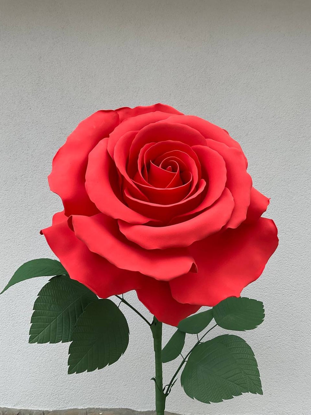 Giant Red Rose. Event Decor. Huge Red Roses. XXL Red Rose. Wedding ...