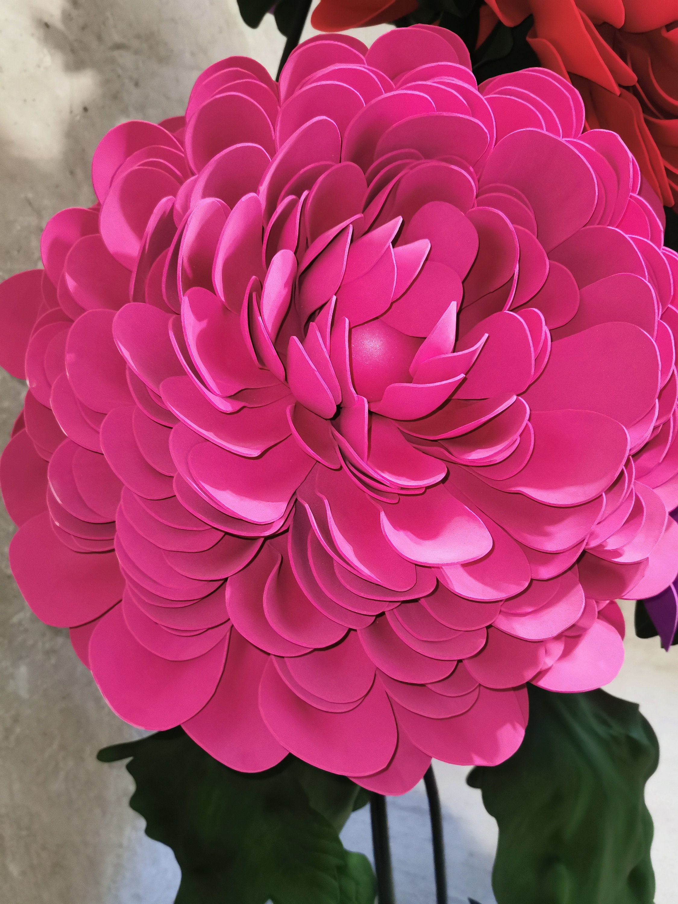 Giant Bright Flowers/giant Dahlias/big Size Flowers/flower Arrangement ...