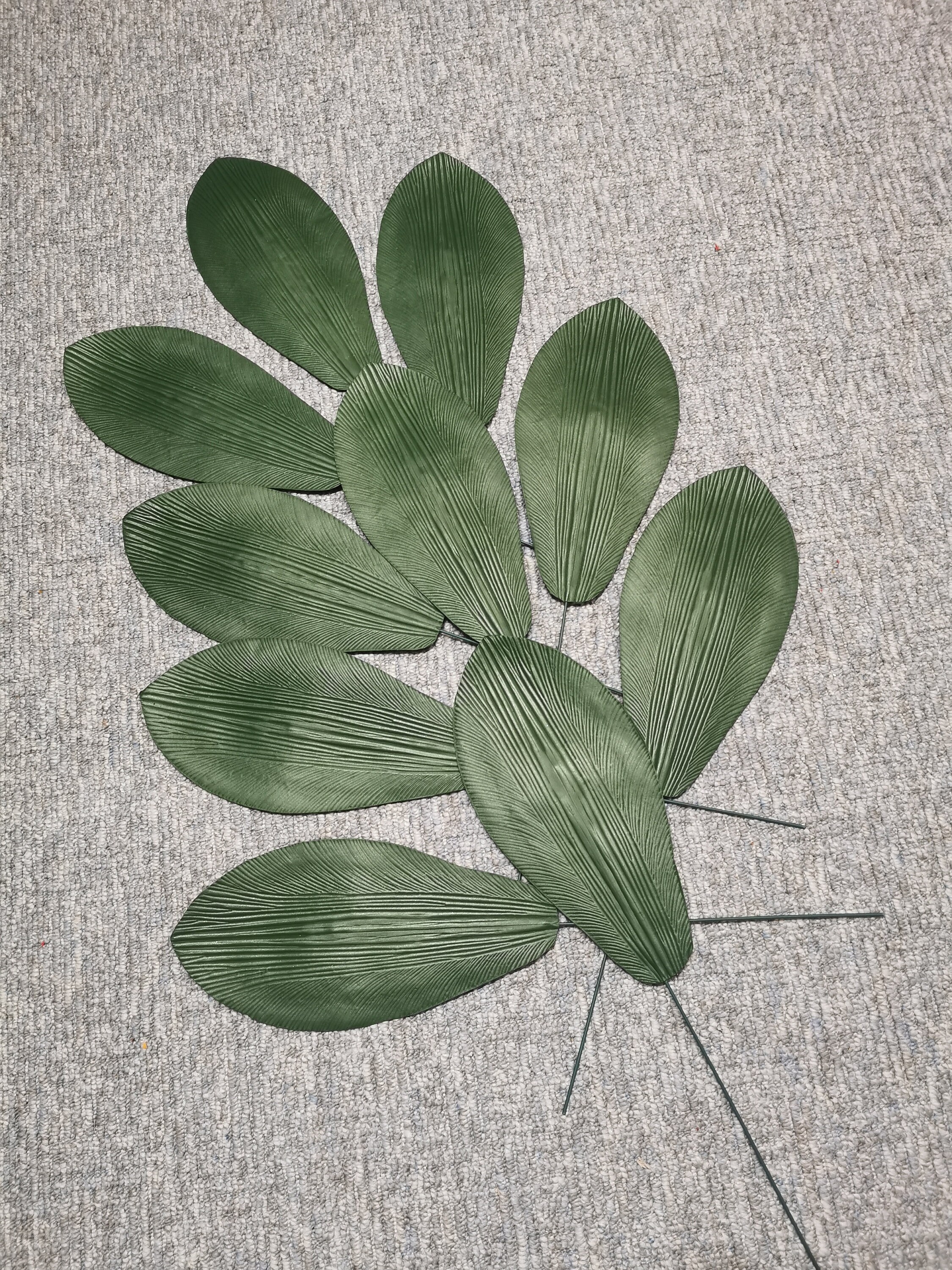 Big Green Leaves /huge Artificial Flowers and Leaves /green Decor /big ...