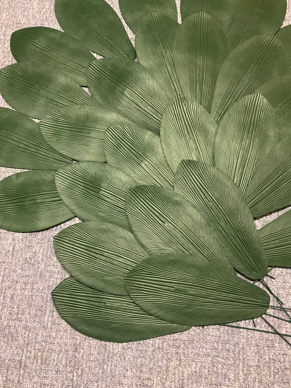 Big Green Leaves /huge Artificial Flowers and Leaves /green Decor /big ...