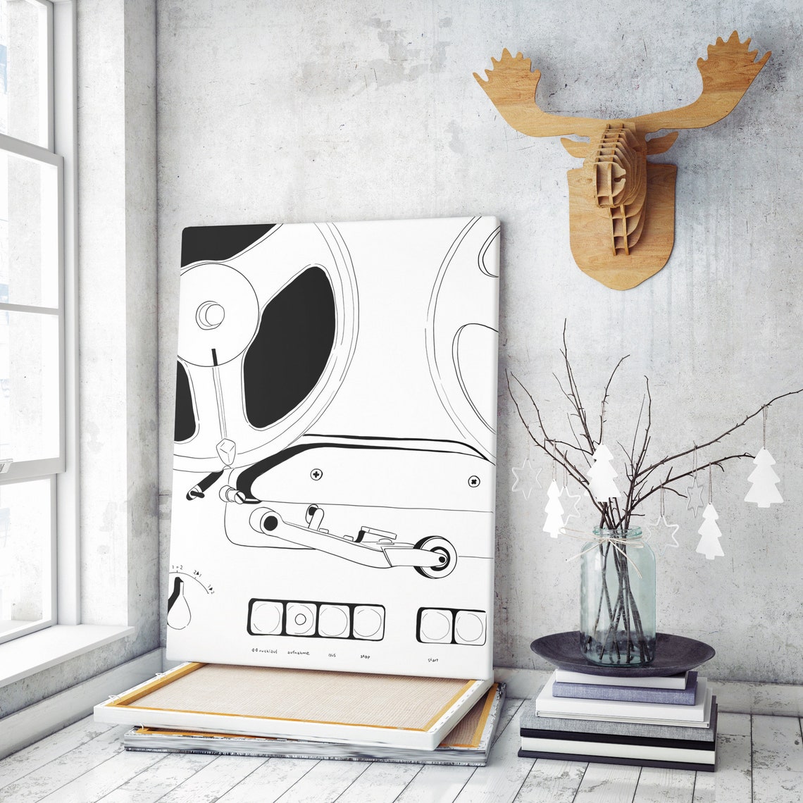 Vintage Retro Stereo System Instant Download Wall Art - Etsy