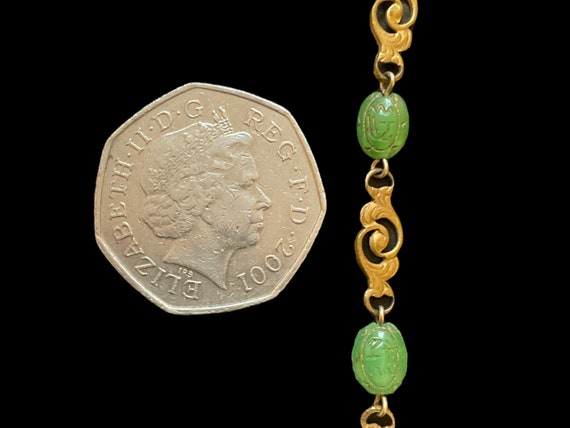 Art Deco Neiger Green Czech Moulded Glass & Brass Fil… - Gem