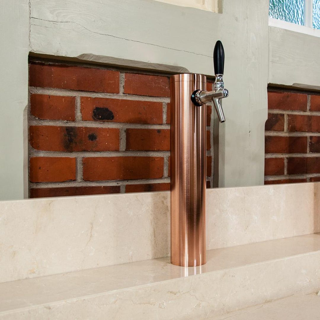 Copper Draft Beer Tower Sabro_1, Beer Tap, Beer Dispenser, Beer Faucet, Beer Font - Etsy