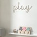Play Wooden Sign - Nursery Decor - Kids Wall Decor - Kids Bedroom ...