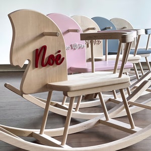 Personalised Rocking Horse Toy | Toddler Rocking Horse With a Name ...