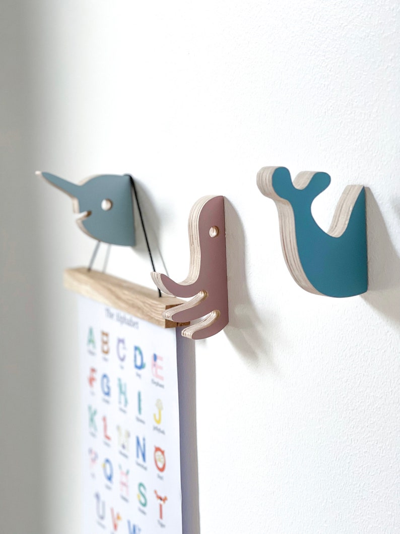 Sea Animal Wall Hooks Wall Hooks for Kids Room Sea Wall - Etsy