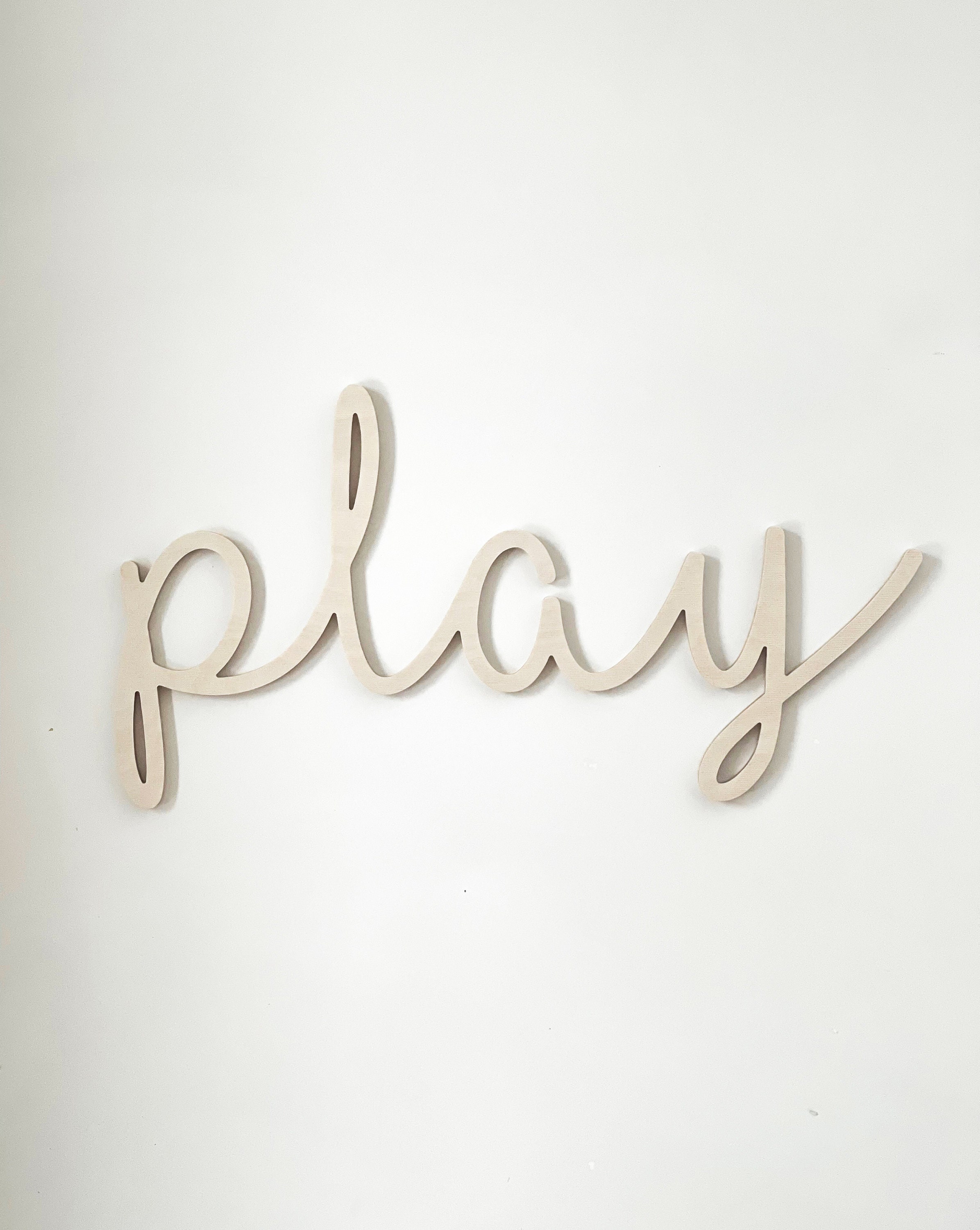 Play Wooden Sign Nursery Decor Kids Wall Decor Kids | Etsy