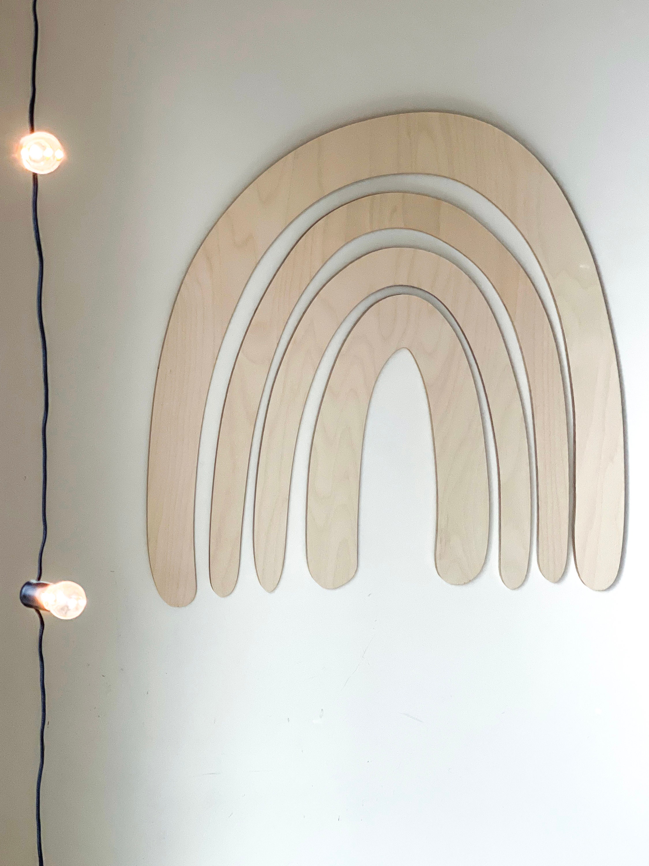 Rainbow Wooden Wall Decor Rainbow Wooden Sign Nursery Wall - Etsy