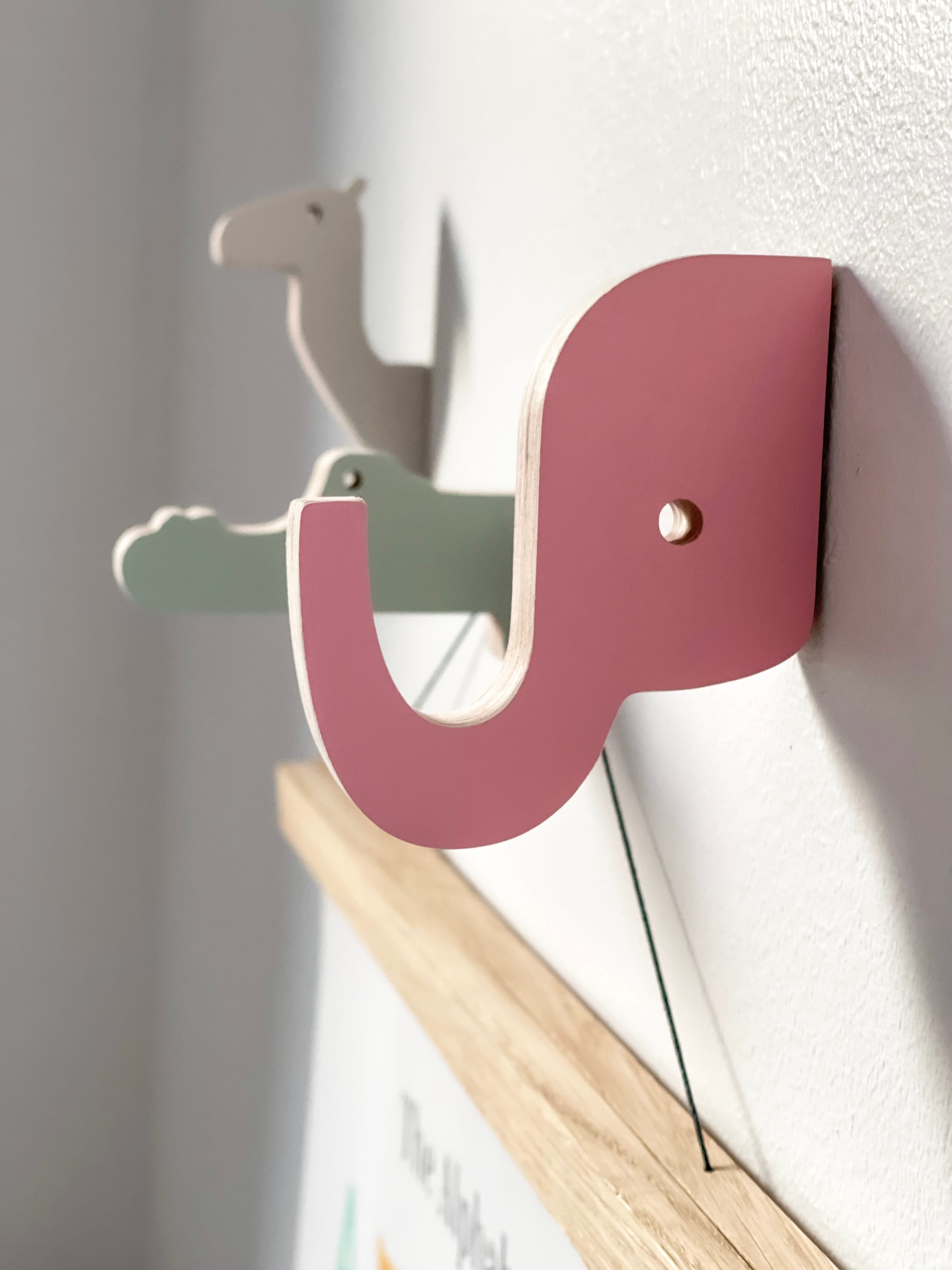 Animal Wall Hooks Set of Three Animal Shaped Wall Hooks | Etsy