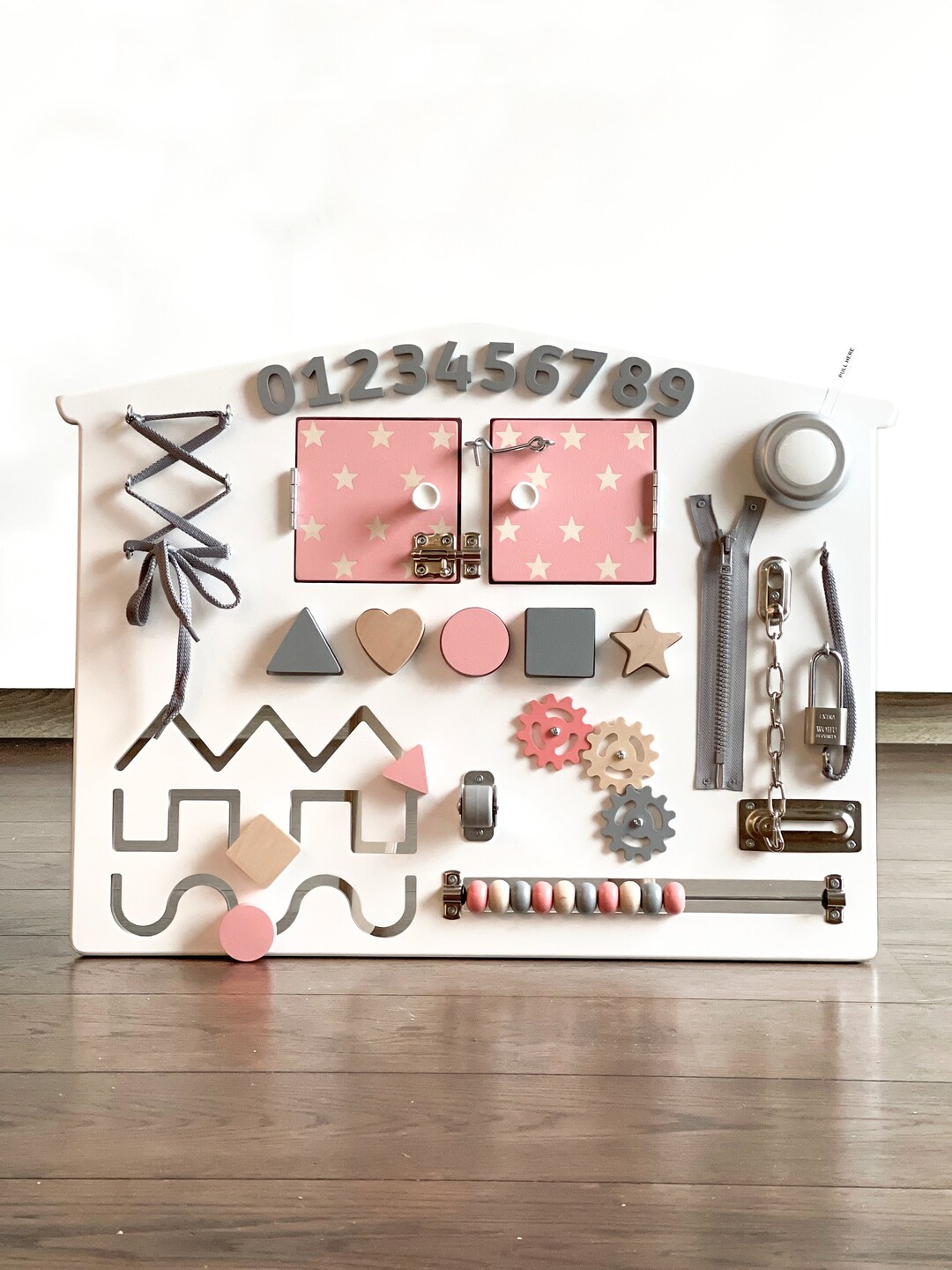 Montessori Toddler Sensory Board for 1-year-old Girl - Busy Board ...