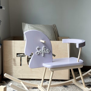 Personalised Rocking Horse Toy | Toddler Rocking Horse With a Name ...