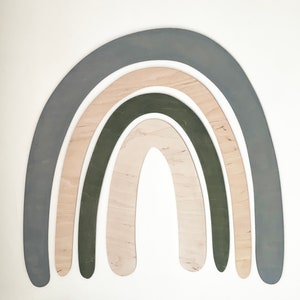 Rainbow Wooden Wall Decor - Rainbow Plaque - Rainbow Wooden Sign ...