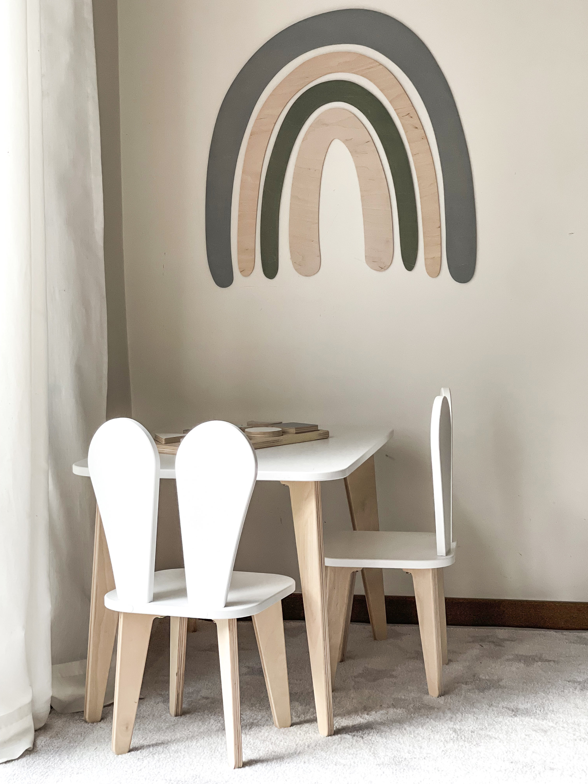 Rainbow Wooden Wall Decor Rainbow Plaque Rainbow Wooden | Etsy