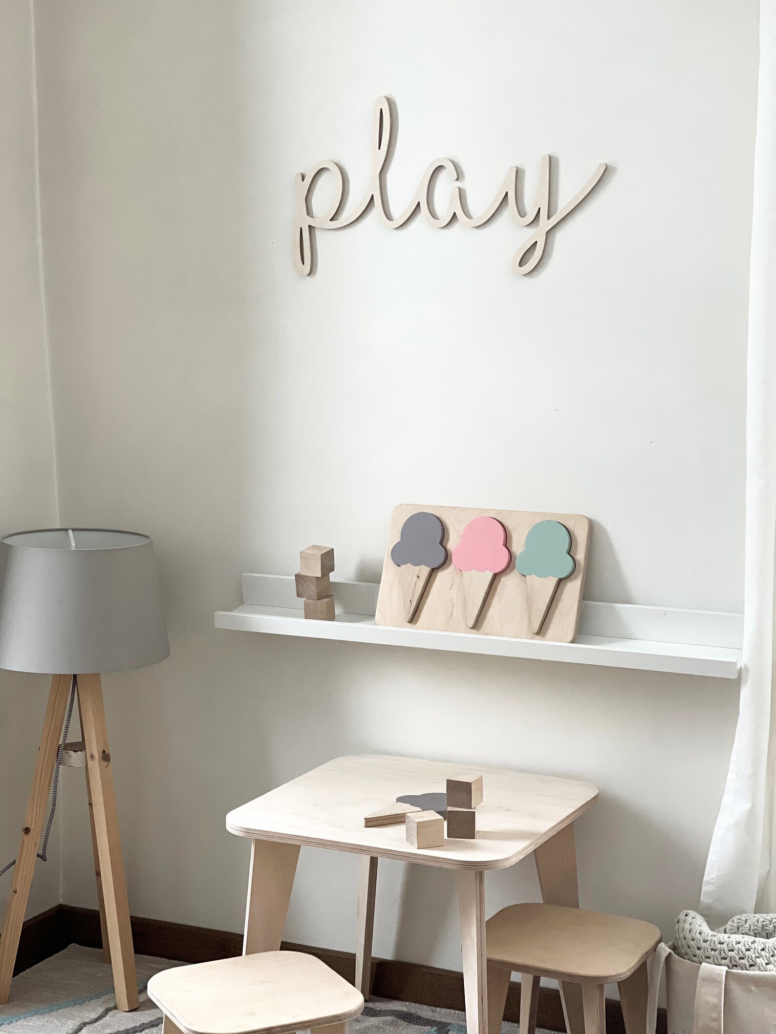 Play Wooden Sign Nursery Decor Kids Wall Decor Kids Bedroom Decoration ...