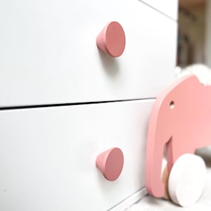 Colorful Kids Round Drawer Knobs - Nursery Knobs, Cabinet Handles for Girl's Room, Nursery ...