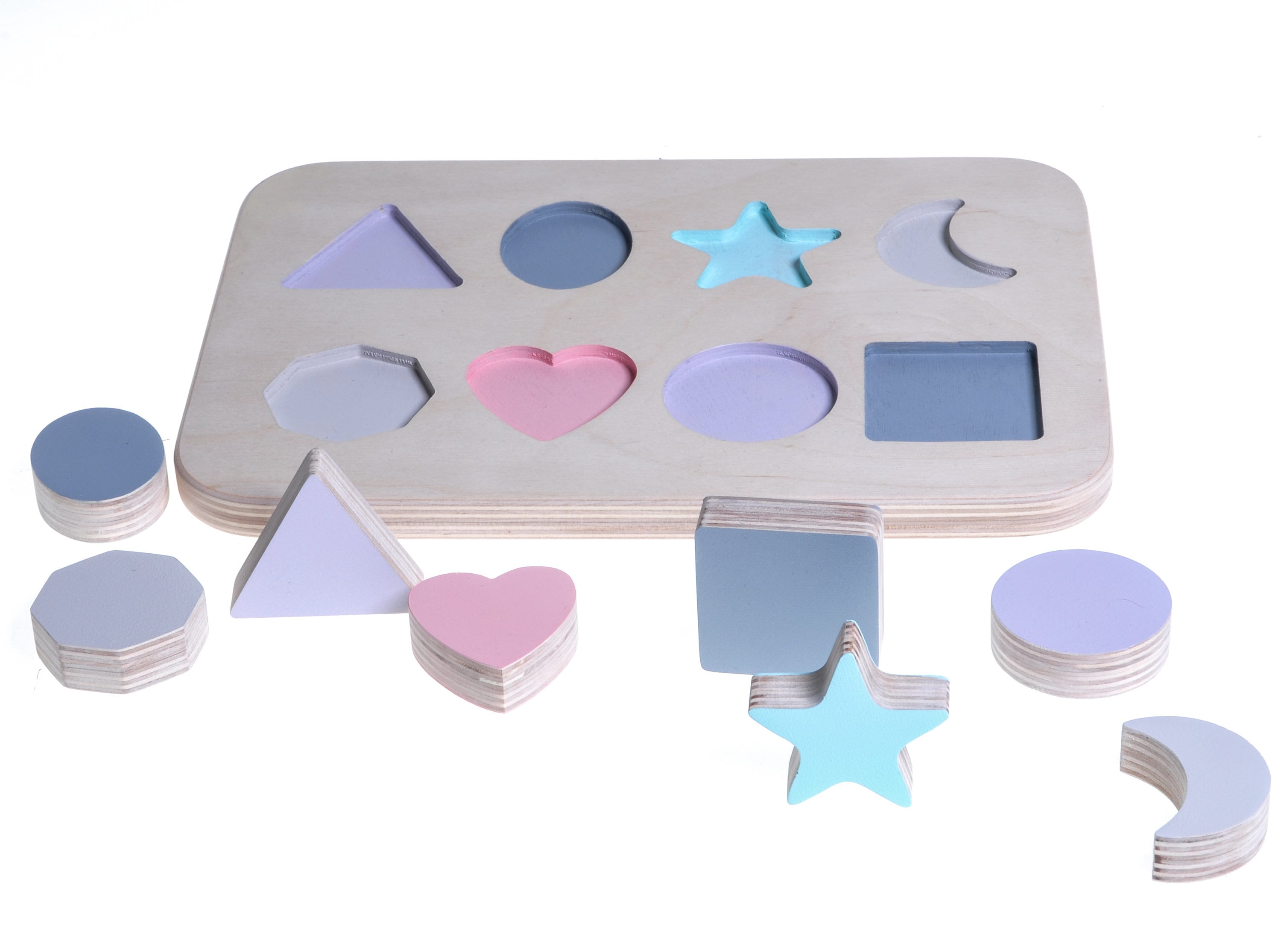 Shapes Puzzle Toddler Busy Toy. Wooden Sensory Toy - Etsy