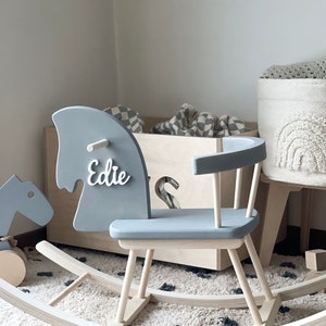 Personalised Rocking Horse Toy | Toddler Rocking Horse With a Name ...