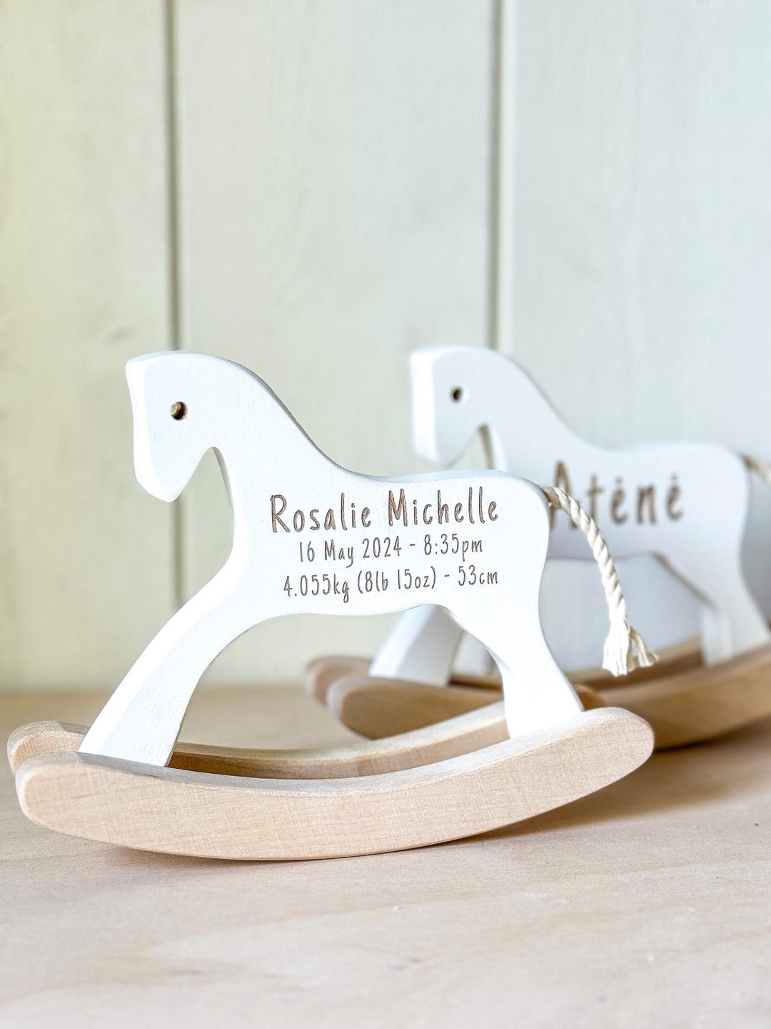Custom Wooden Toy Horse - Personalized Rocking Horse for Toddlers ...