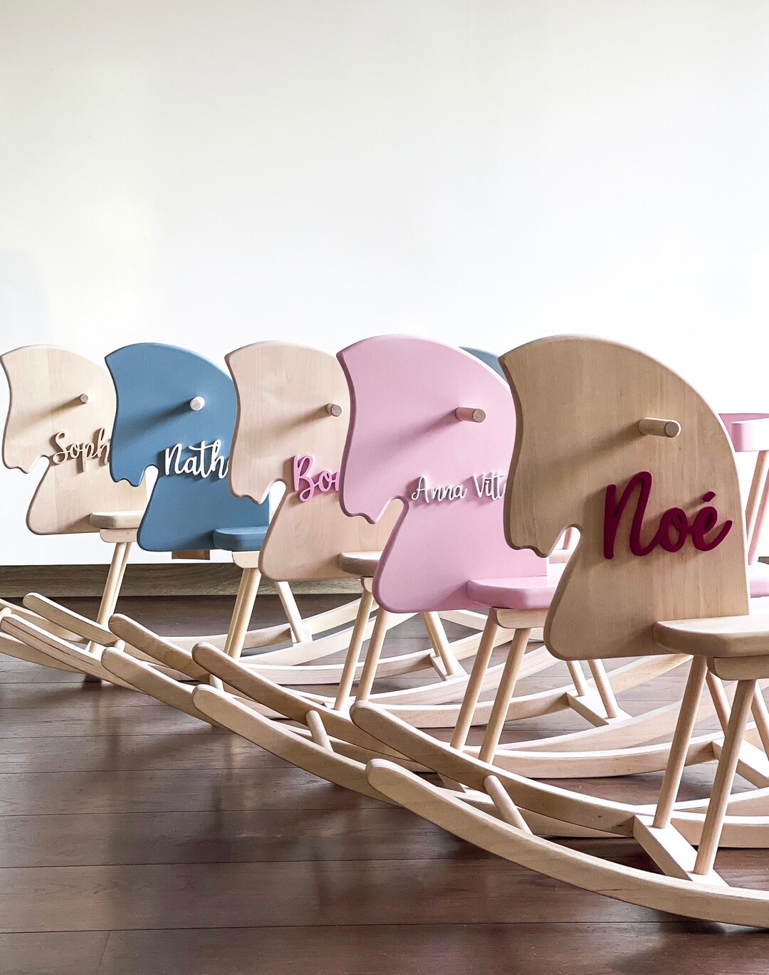 Personalised Rocking Horse Toy | Toddler Rocking Horse With a Name ...