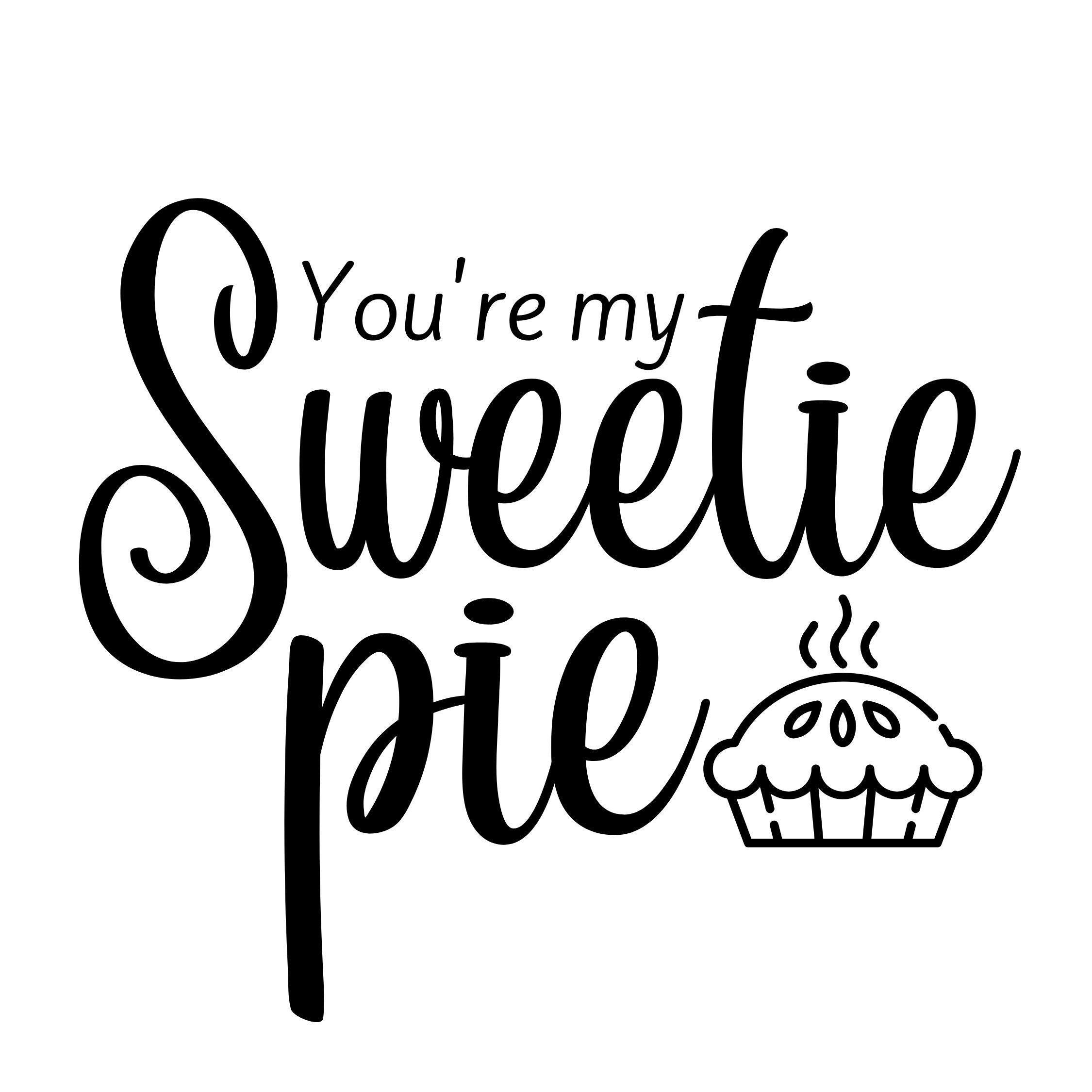 Sweetie Pie Valentine SVG PNG - Etsy