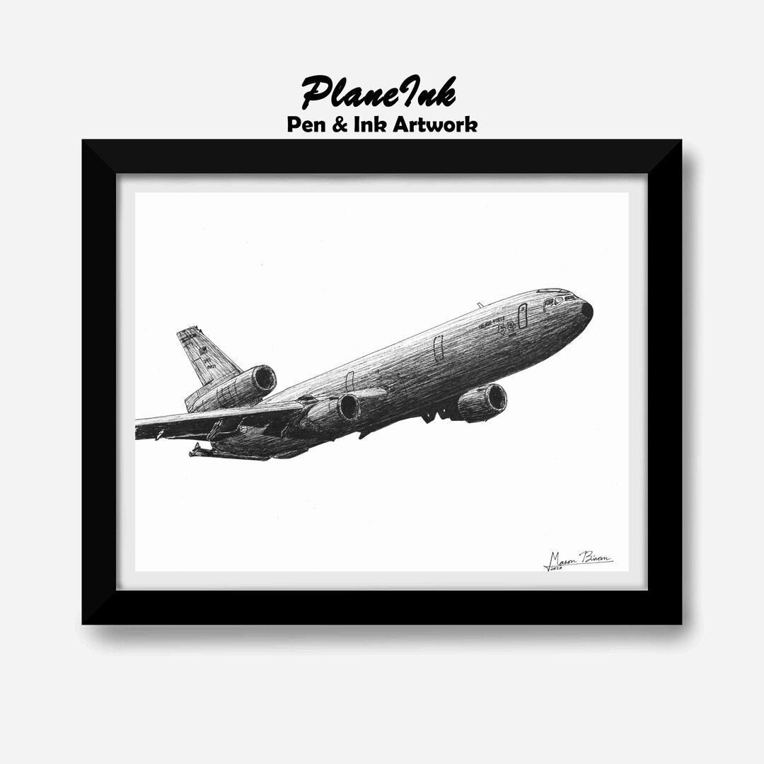Download KC-10 Extender 8.5x11 Pen and Ink - Etsy
