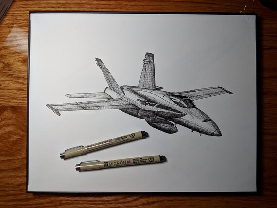 F 18 Super Hornet Drawing