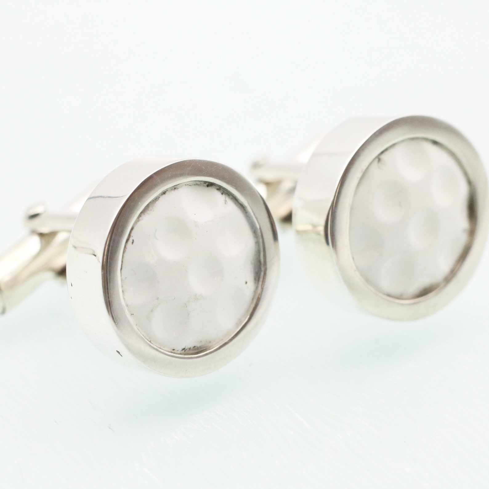 Vintage Golf Ball Cufflinks Sterling Silver | Etsy