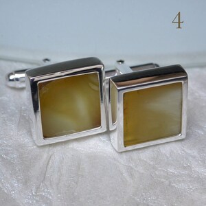 Amber Cufflinks in Sterling Silver - Etsy
