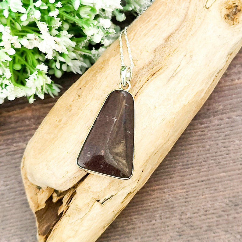 Dinosaur Fossil Pendant | Fossilised Brontosaurus Necklace | 37mm ...