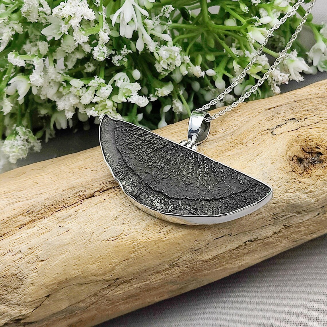 Pyrite Sun Pendant | Semi Circle | Geology Gift | Sterling Silver - Etsy