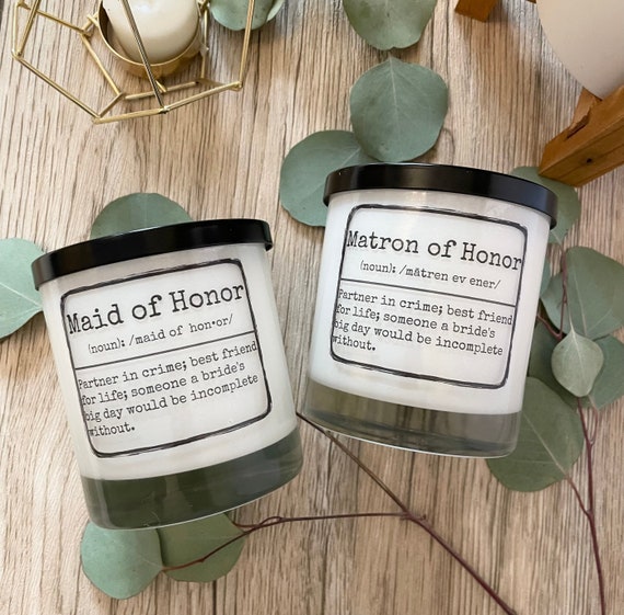 Maid of Honor Candle/ Maid of Honor Gift/ Maid of Honor | Etsy