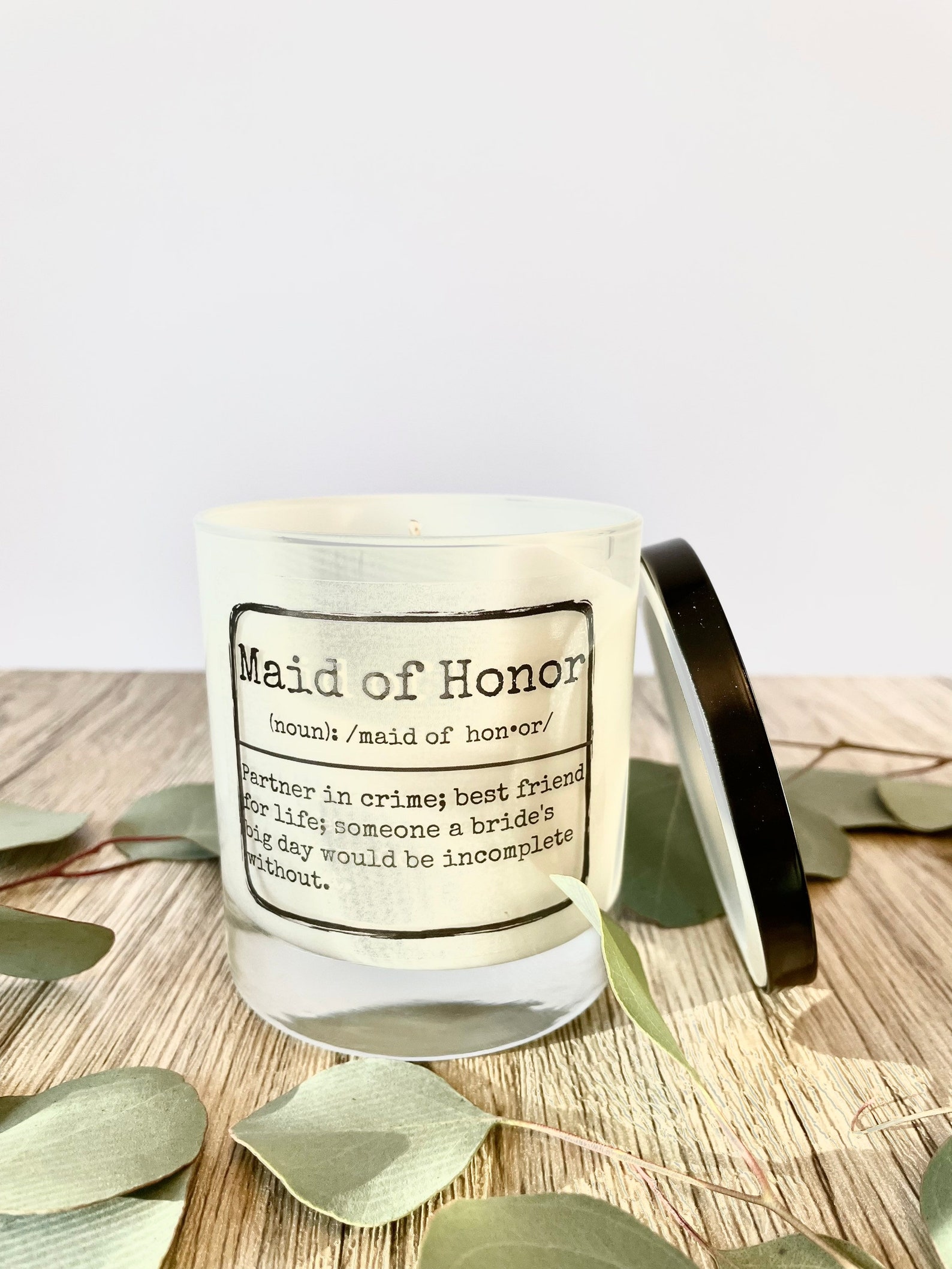 Maid of Honor Candle/ Maid of Honor Gift/ Maid of Honor | Etsy