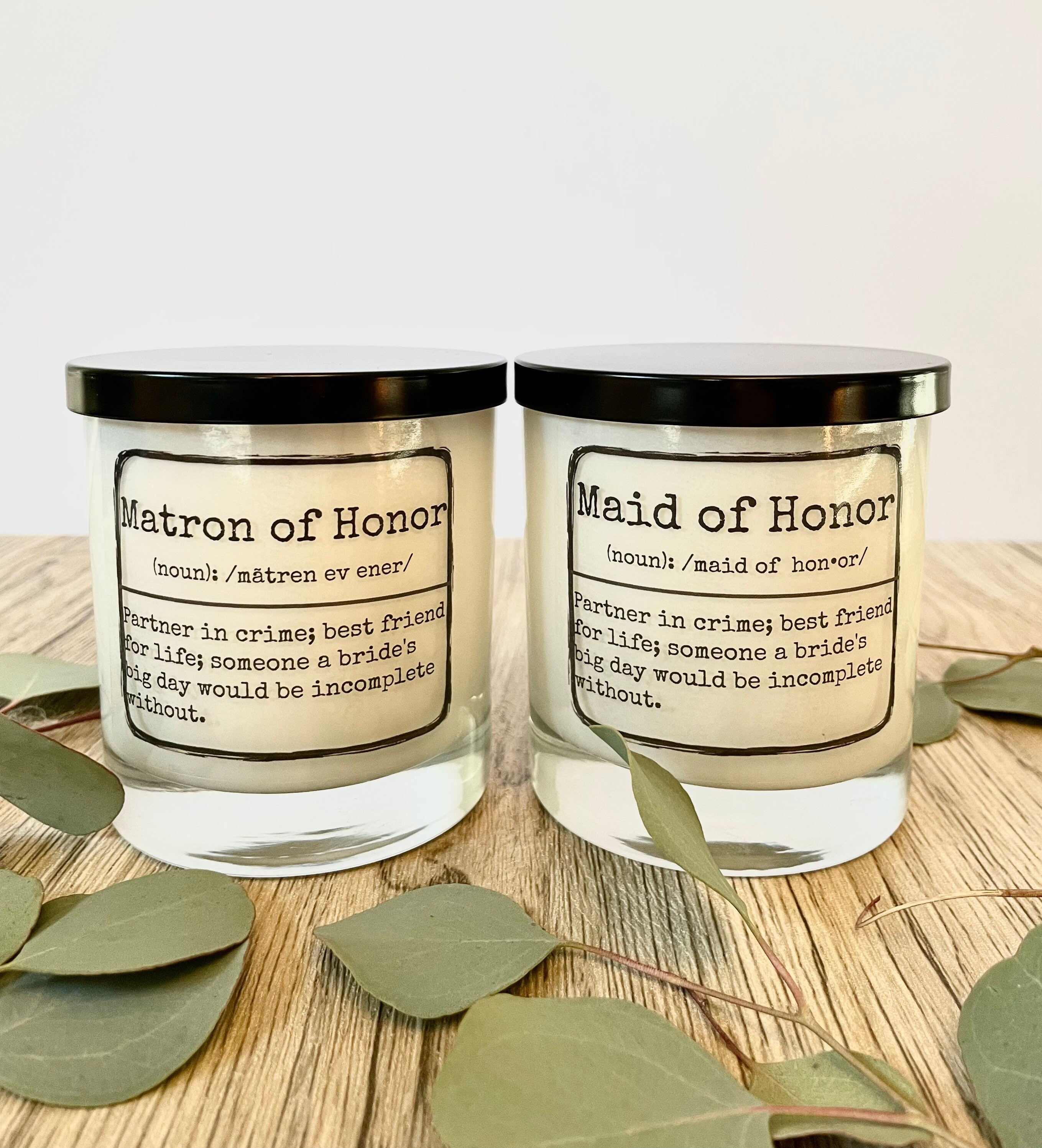 Maid of Honor Candle/ Maid of Honor Gift/ Maid of Honor | Etsy