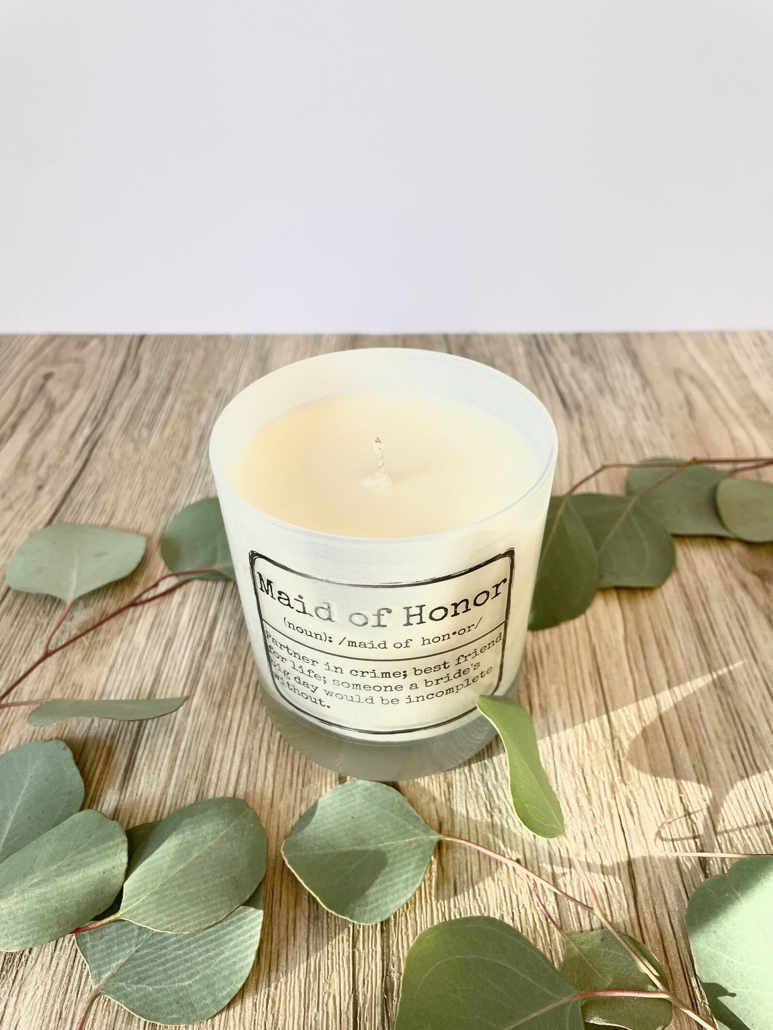 Maid of Honor Candle/ Maid of Honor Gift/ Maid of Honor | Etsy