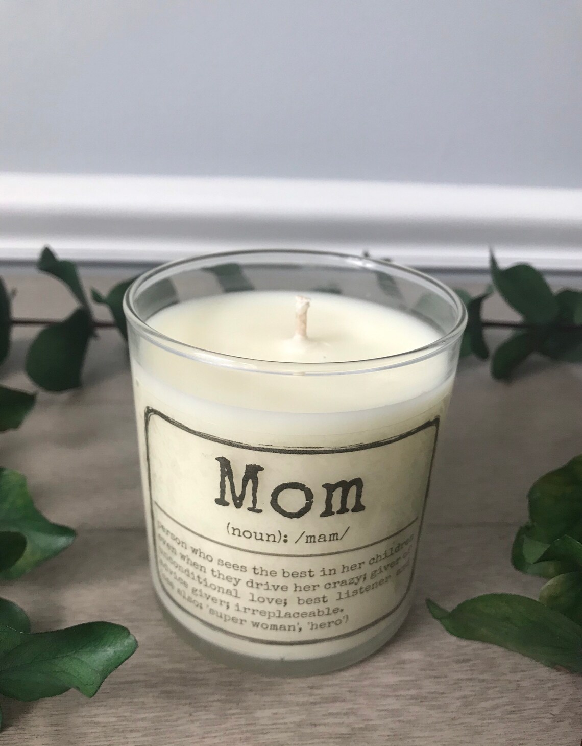 Mom Definition Candle/ Mom gift/ Mother's day gift | Etsy