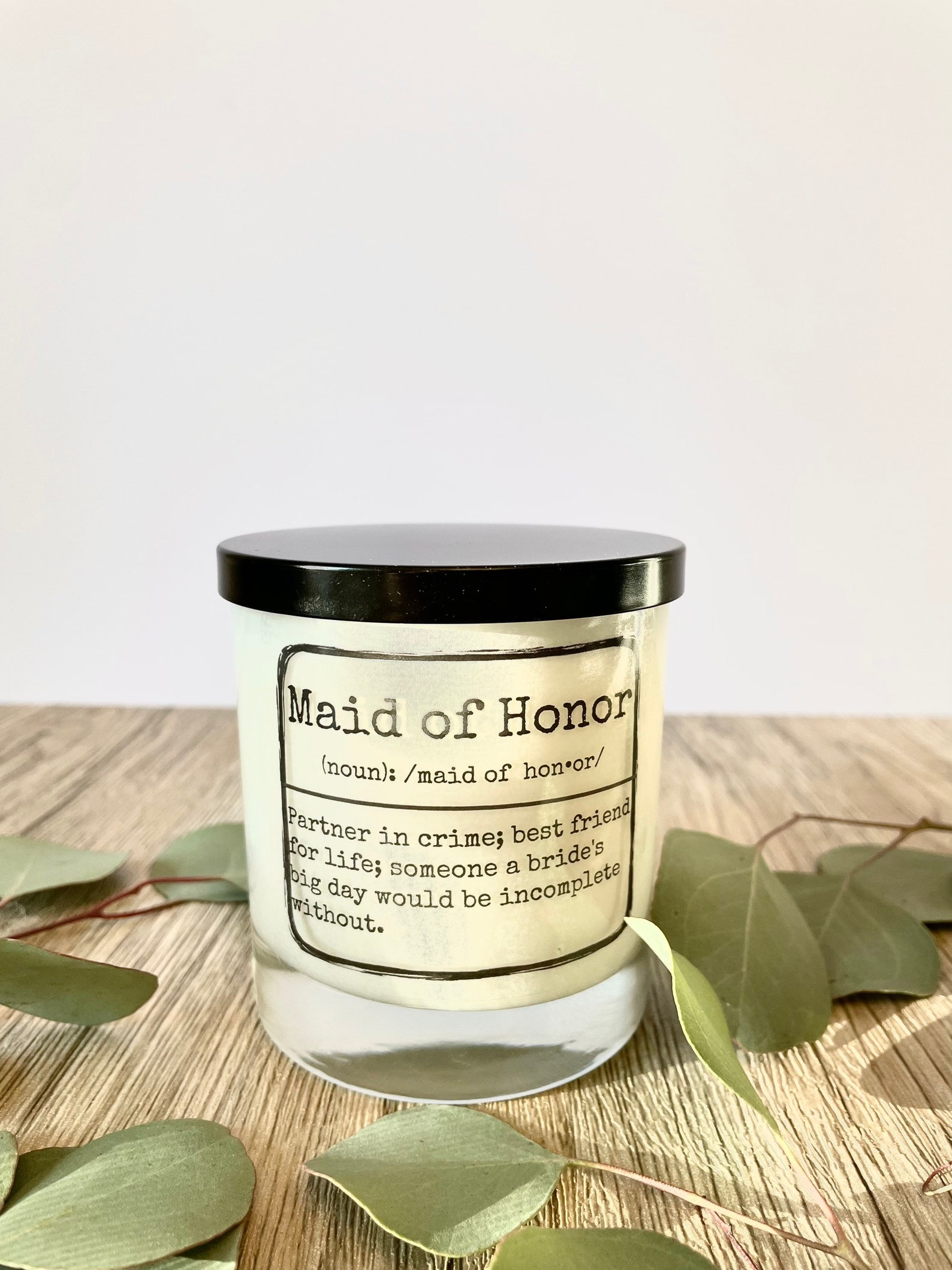 Maid of Honor Candle/ Maid of Honor Gift/ Maid of Honor | Etsy