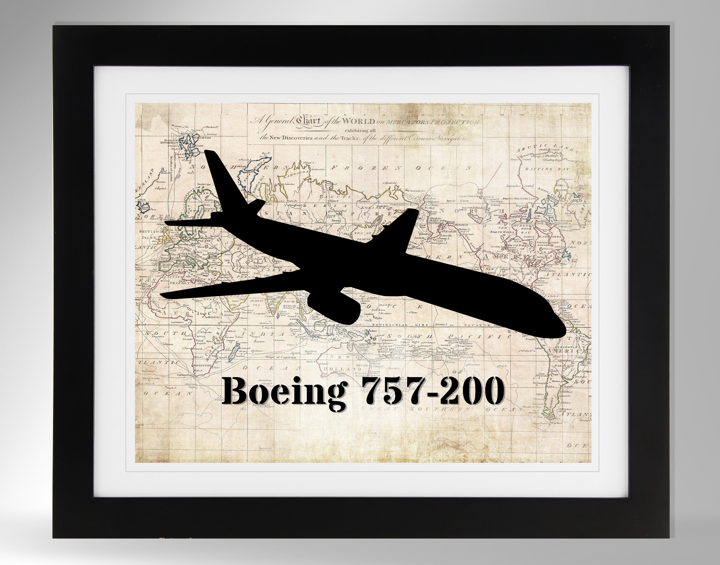Boeing 757-200 Commercial Jet Wall Art Print Poster (6 Options ...