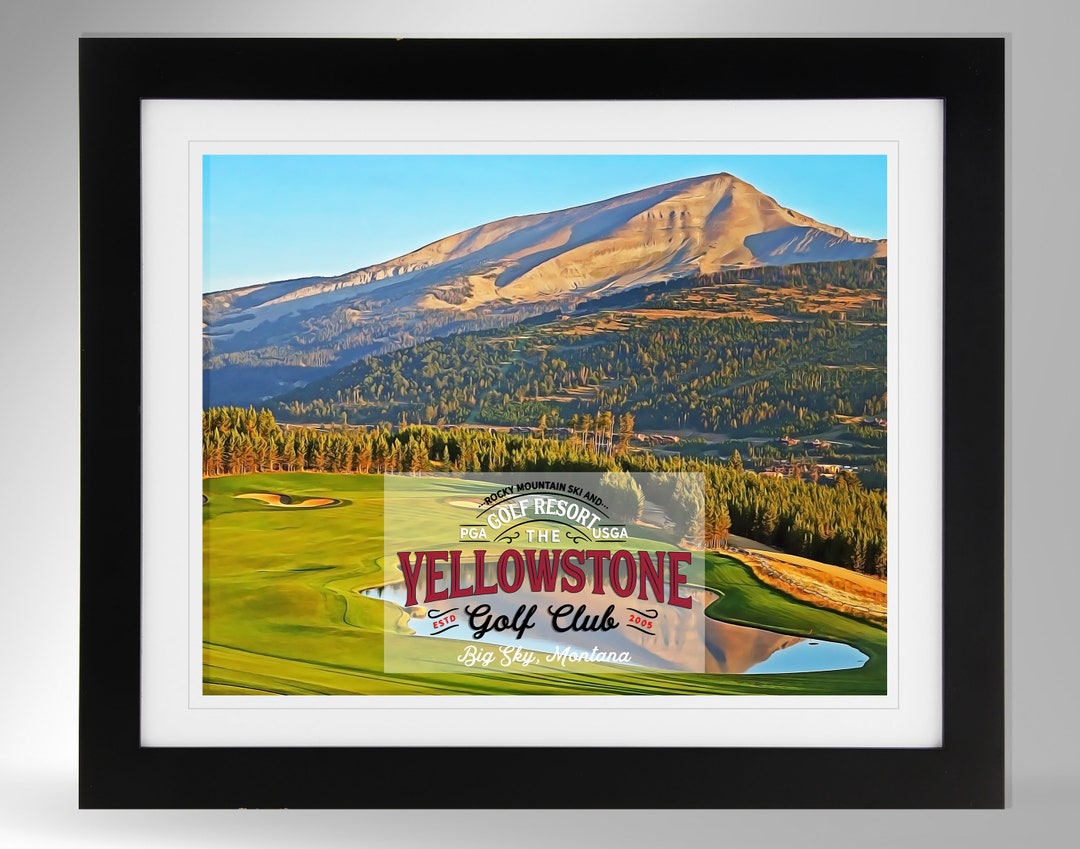 The Yellowstone Golf Club Impressionism Painting-effect Print Art (2 ...